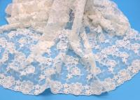 China 120cm Nylon Mesh 100% Polyester Lace Fabric Thread Allover Textiles for sale