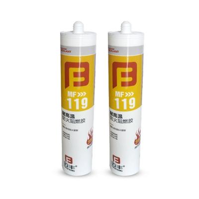 China 119 Flame Retardant Glue High Temperature Sealant - 300ml/590ml Capacity, -40°C to +120°C Resistance for sale