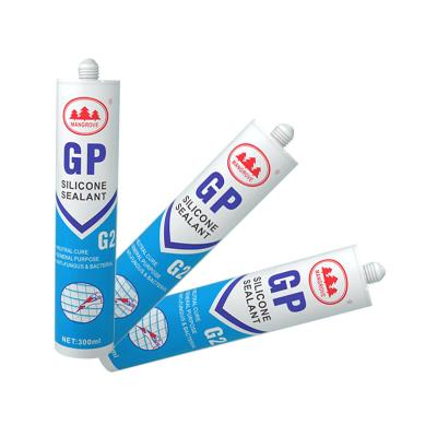 China Fast Drying Acetic Silicone Sealant Mildew Resistant White Glass Glue for sale
