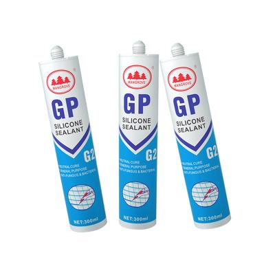 China Transparent Acetic Fast Cure Silicone Sealant 300ml for Aluminum Woodworking Construction for sale