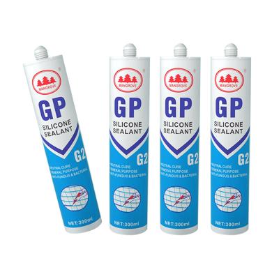 China Acidic Silicone Sealant Mildew Proof Kitchen Bathroom 300ml Toilet Glass Glue for sale