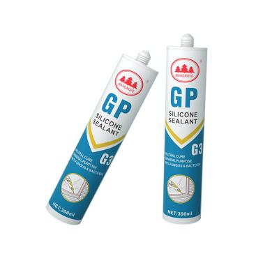 China Weather Resistant Quick Drying Clear White Silicone Sealant 300ml for Construction for sale