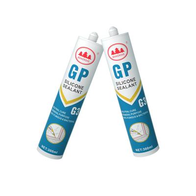 China Transparent Silicone Sealant 300ml Acidic Glass Glue for Kitchen Bathroom Aquarium for sale