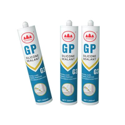 China Acidic Silicone Sealant 300ml 590ml Bright White Quick Drying Glass Glue for Fish Tank Ceiling for sale