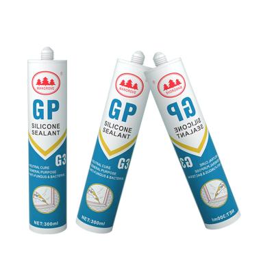 China HONGSHUYE Acid Silicone Sealant G2 Full Cure 24H -40°C to 150°C Interior Exterior Glass Sealant for sale