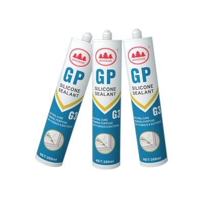 China Acetic Silicone Sealant Fast Cure Weather Resistant Glass Glue 1.01g/ml 20Mins Skin Time for sale