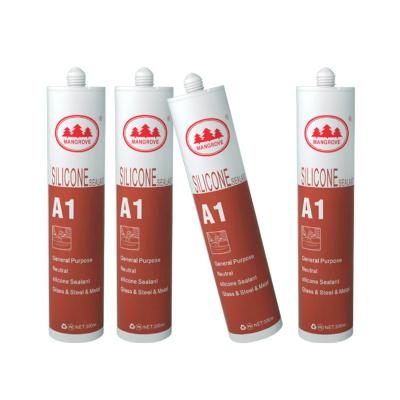 China Acetic GP Transparent Waterproof Silicone Sealant 300ml One Component Glass Sealant for sale