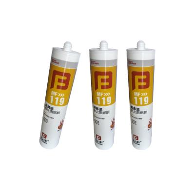 China 119 Neutral Fireproof Silicone Sealant - 600°C Flame Resistance, 18 Hour Curing, GB16776-2005 Certified for sale