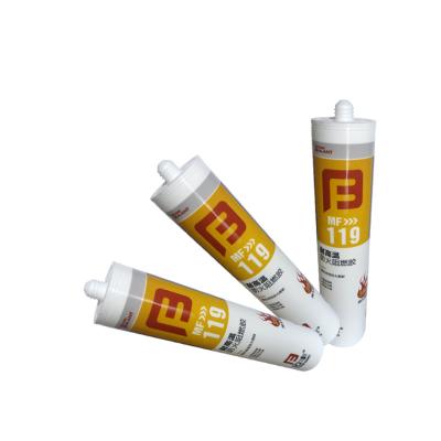 China 119 Fireproof Silicone Sealant - 300°C Temperature Resistance, 300ml/590ml Cartridges for Curtain Wall Applications for sale