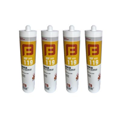 China High Temp Red Color Fire Rated Silicone Sealant 590ml - Ozone Resistant for Construction Applications for sale