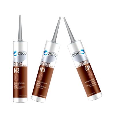 China Neutral Glass Glue 300ml Black Quick Drying Weatherproof Silicone Sealant for Curtain Walls for sale