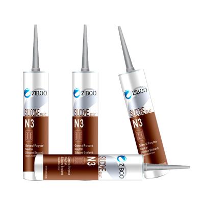 China Neutral Silicone Sealant Anti Mildew Clear Glass Glue - 480ml/590ml Cartridge, -50°C to 150°C Temperature Range for sale