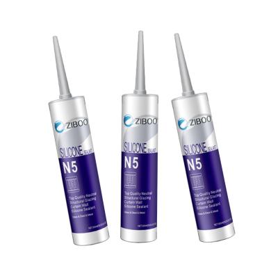 China Black Glass Neutral Cure Silicone Sealant 245ml-310ml Low Modulus Flame Retardant for Construction for sale
