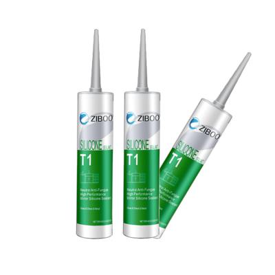China ZIBOO T1 Neutral Silicone Sealant 300ml Weatherproof Caulk for Construction and Building for sale
