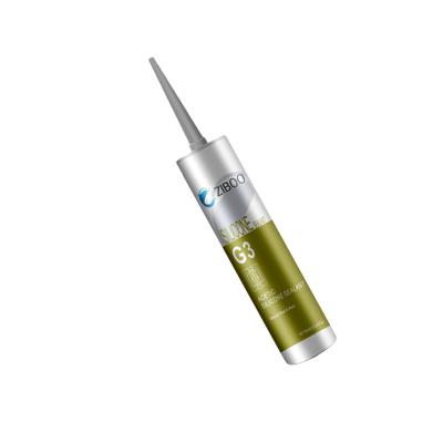 China ZIBOO Acid Weather Resistant Silicone Sealant Adhesive White 300ml Window Glass Glue for sale