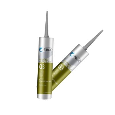 China Waterproof 300ml Acetic Silicone Sealant Adhesive for Glass Aluminum Wash Basins for sale
