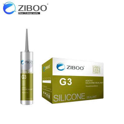 China GP Universal Acid Silicone Sealant Transparent 280ml-300ml Cartridge with 300% Elongation for Construction for sale