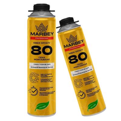China 750ml Heat Resistant Polyurethane Foam Spray - Single Component Door Window Sealant with -35°C to +80°C Temperature Range for sale