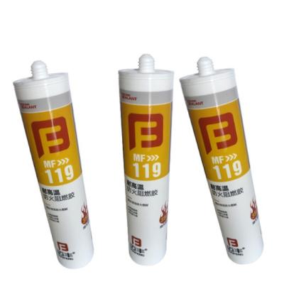 China High Temperature Silicone Fireproof Sealant White 350°C Fire Stop - 24 Pcs/Carton Neutral Cure for sale