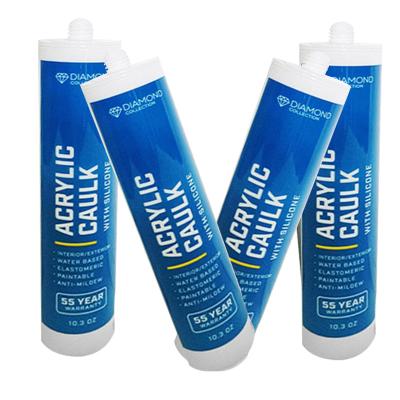 China HONGSHUYE Weather Resistant Acrylic Silicone Caulk Sealant - 12 Month Shelf Life, One Component for Outdoor Construction for sale