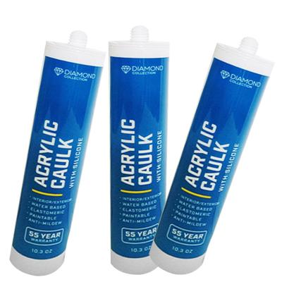 China 300ml Acrylic Sealant Water Soluble Silicone Adhesive with 500% Elongation and 12 Month Shelf Life for sale