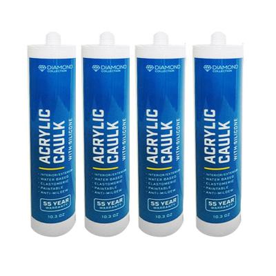 China Construction Grade Siliconized Acrylic Sealant White 12 Month Shelf Life 24 Pcs/Carton for sale