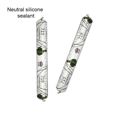 China 590ml Sausage Full UV Protective Neutral Cure Silicone Sealant Pipe Solar Panel for sale