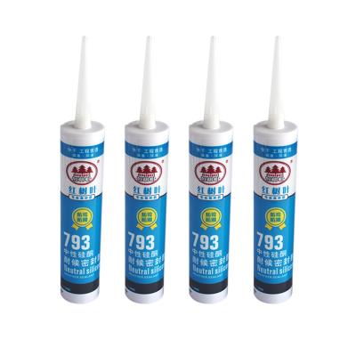 China Neutral Silicone Sealant for Construction OEM Colors White Black Grey 280ml for sale