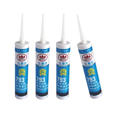 China Acid Silicone Sealant Mildew Proof Weather Resistant 300ml Cartridge for Bathroom Kitchen for sale