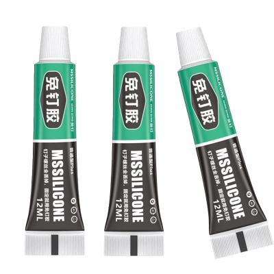 China Nail Free Adhesive Sealant 300ml Heavy Duty Waterproof Construction Adhesive for Bathroom Hardware for sale