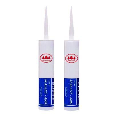 China Acid Silicone Sealant White Mirror Walls Metal Use Waterproof Weather Resistant 300ml for sale