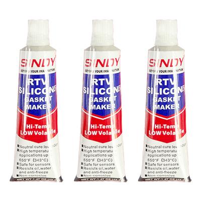 China Sindy Waterproof Heat Tolerant RTV Silicone Gasket Maker Grey 100ML/85ML for Automotive Engine Components for sale