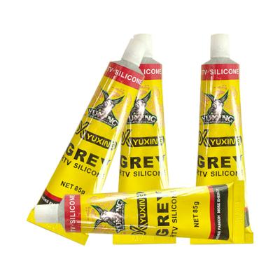 China Waterproof Transparent Black RTV Silicone Sealant 300ml for Electronic Equipment Motorcycle for sale