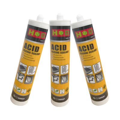 China Quick-Dry Acid Glass Adhesive 300ml Transparent Sealant for Large Aquariums Waterproof for sale