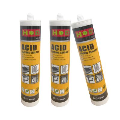 China Acid Cure Silicone Sealant 300ml Cartridge Waterproof Fast Bonding OEM Wall Sealant for sale