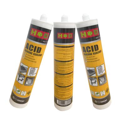 China Acidic Transparent Glass Adhesive Quick-Drying Sealant 300ml for Exhibition Stands for sale