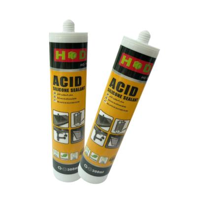 China HONGSHUYE G2 Acid Resistant Silicone Sealant 300ml Flexible Weatherproof Adhesive for sale