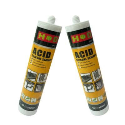 China Fast Cure Clear Acid Silicone Sealant 300ml Window Door Home Waterproof for sale