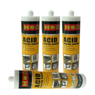 China Weatherproof Clear Acetic Silicone Sealant 300ml for Window Door Outdoor for sale