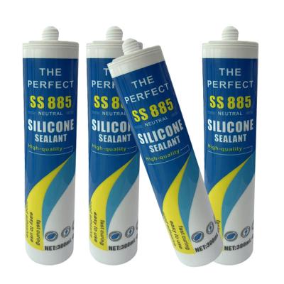 China Clear Neutral Cure Silicone Sealant 300ml for Windows Doors Glass Weatherproof for sale