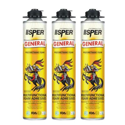 China High Density White PU Foam Sealant 750ml Spray Foam Insulation for Wood Metal Concrete for sale