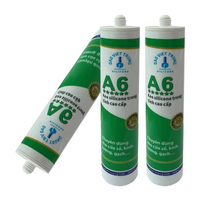 China 300ml Acid Silicone Sealant Waterproof Heat Resistant for Glass Wood Doors Windows Bonding for sale