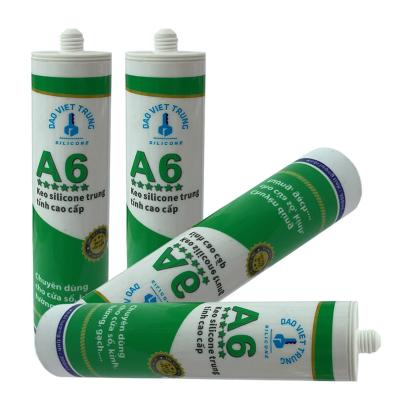 China Waterproof Clear Acid Silicone Sealant 300ml for Bathroom Kitchen Window Door Sealing for sale