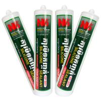 China Waterproof Clear White Acetic Silicone Sealant 300ml for Window Glass Bathroom for sale