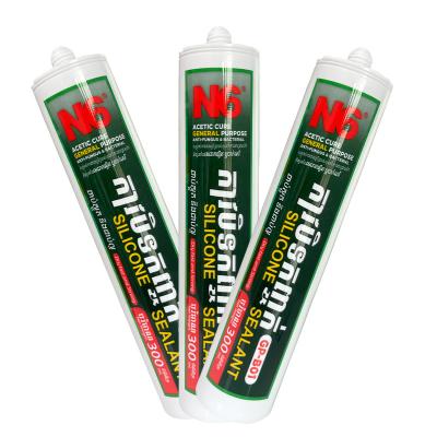 China Acid Silicone Sealant for Glass Edges Windows Doors Ceramic Tiles Aluminum Frames 300ml for sale