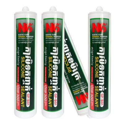 China Industrial Grade Acid Silicone Sealant 300ml for Strong Resilient Sealing in Harsh Conditions for sale