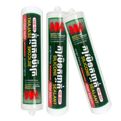 China Waterproof Clear Silicone Sealant Acid Cure 300ml for Roofing Glass Window for sale