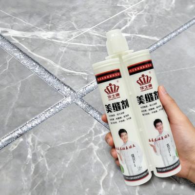 China 400ml No Crack Glossy Grout Adhesive for Kitchen Tile Gaps Bathroom Floor OEM Support for sale