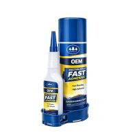 China OEM Cyanoacrylate Super Glue 400ml with 100g Spray Activator Two-Component Instant Adhesive for sale