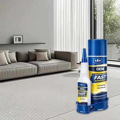 China AB Super Glue with Activator Fast Spray Adhesive Cyanoacrylate Wood Fast Curing 20g for sale